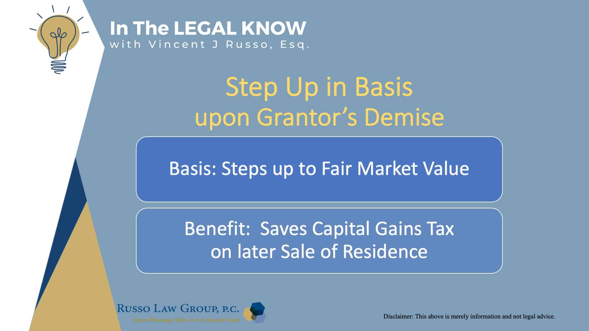 Sale of Life Estate Property Before Death | Step Up In Basis