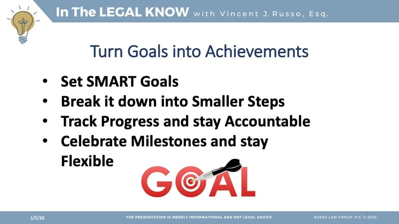 A Look into New Years Resolutions for 2026 - Russo Law Group